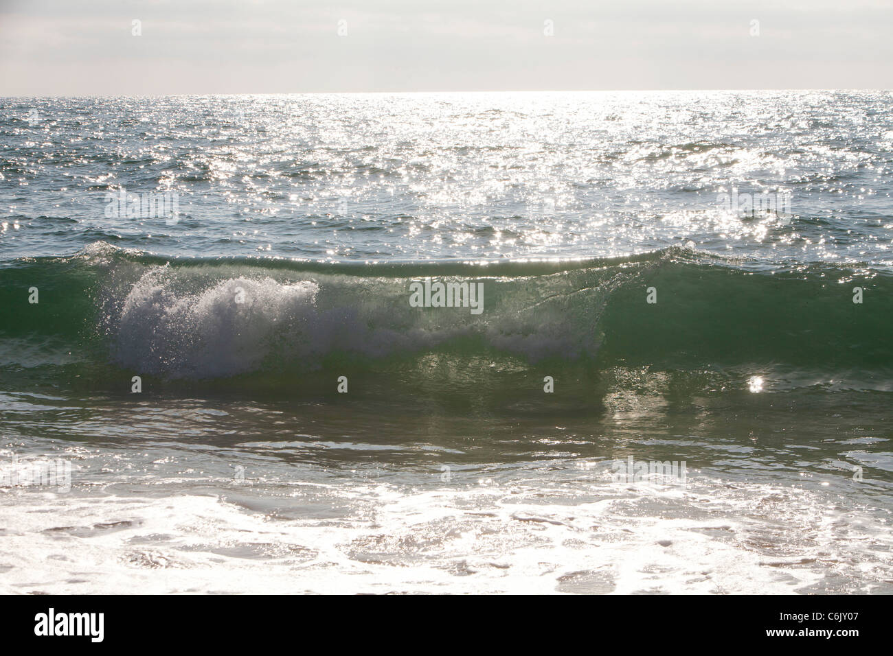 sea waves created by the wind Stock Photo - Alamy