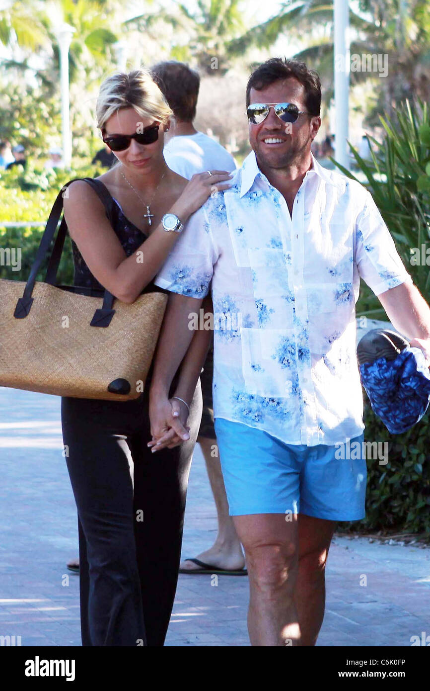 German former football player Lothar MatthÃ¤us spends a day at the ...