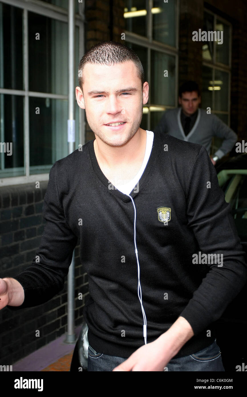 Emmerdale' star Danny Miller Celebrities outside the ITV studios ...