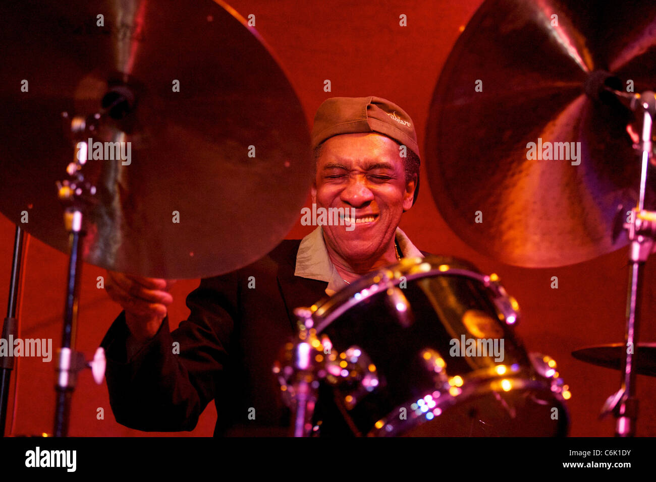 American jazz drummer Al Foster performing with his band, The Al Foster ...