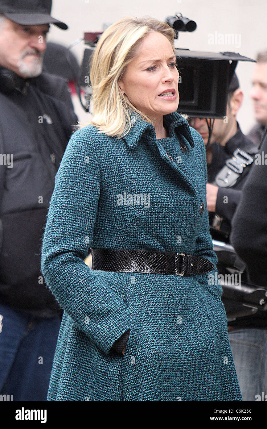 Sharon Stone on the set of 'Law and Order: Special Victims Unit ...