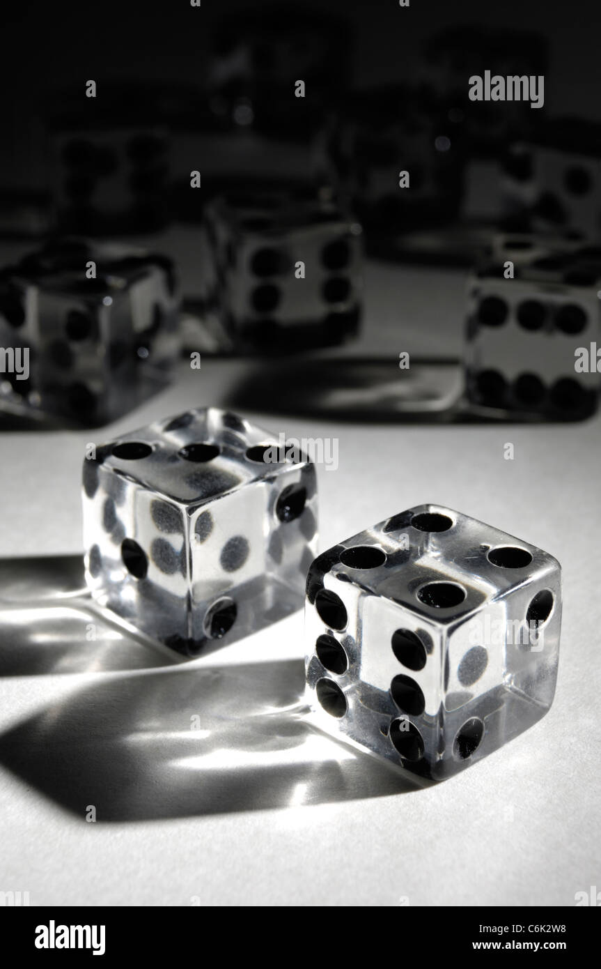 Transparent dice hi-res stock photography and images - Alamy