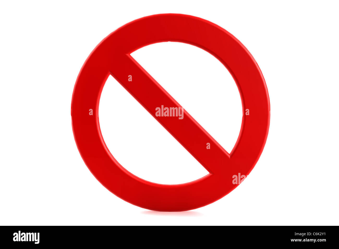 3d render forbidden sign on white background Stock Photo - Alamy