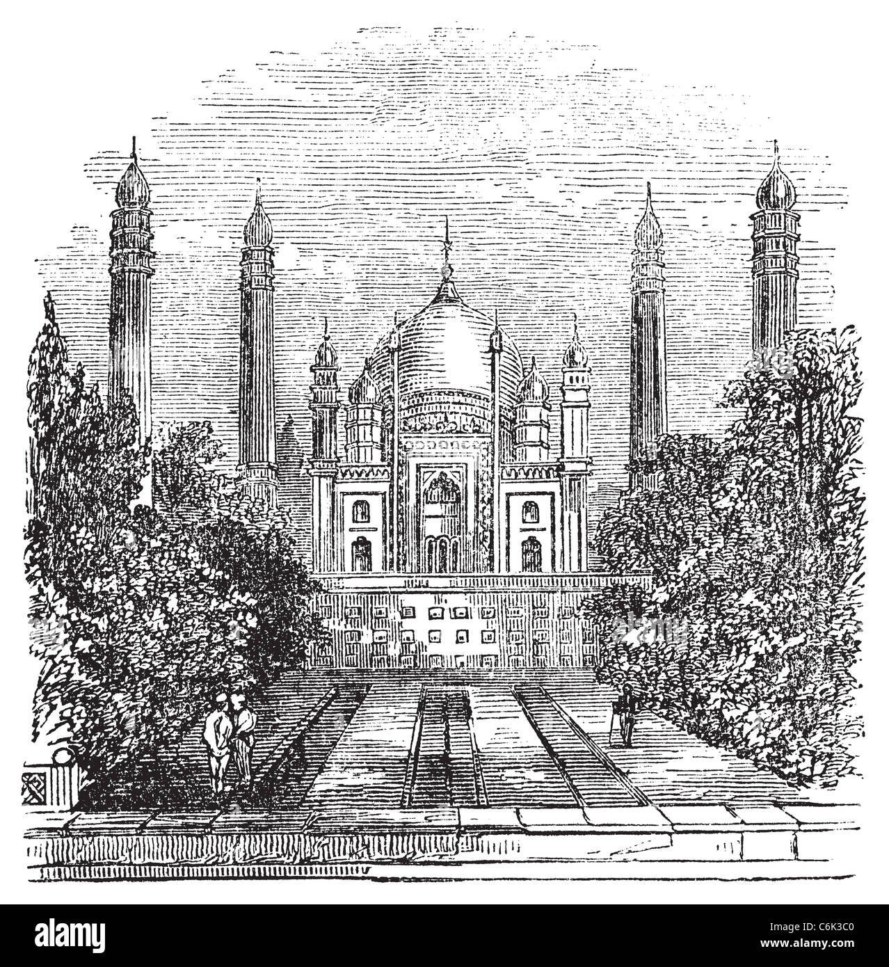 Badshahi mosque lahore Cut Out Stock Images & Pictures - Alamy