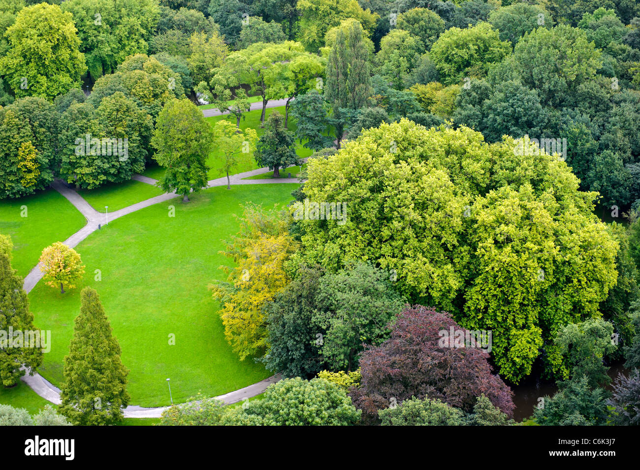 green park with trees Stock Photo - Alamy