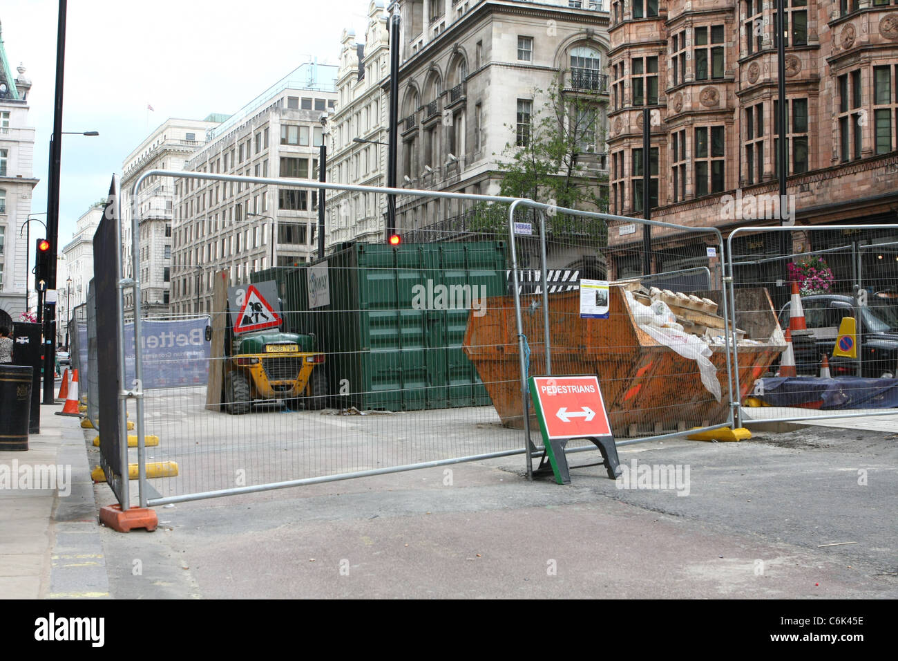 roadworks in London Stock Photo - Alamy