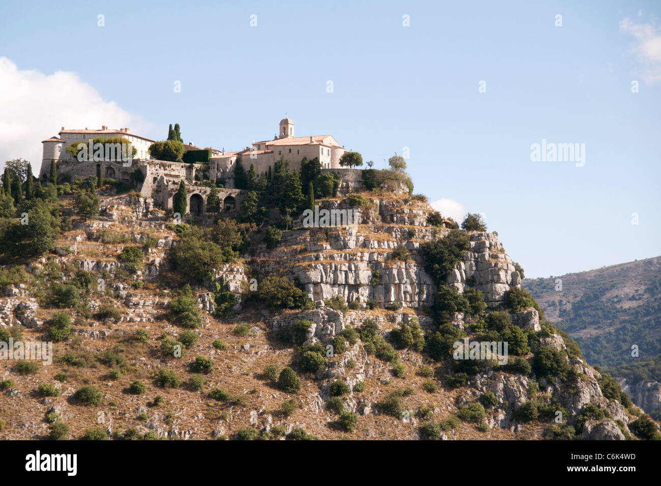 Gourdon, an old medieval perched village high above the Gorges de Loup ...