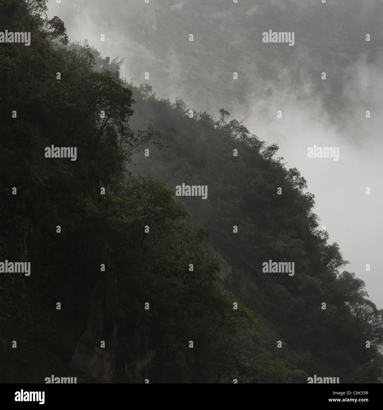 Fog in Sacred Valley, Cusco Region, Peru Stock Photo - Alamy