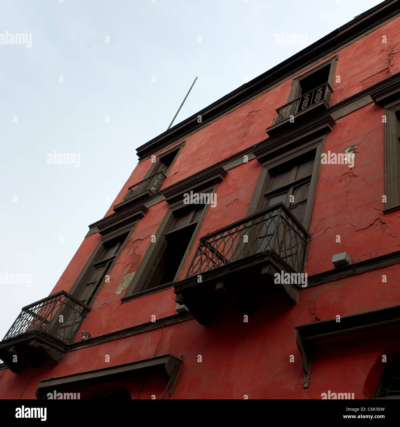 Low angle view of a building, Historic Centre of Lima, Lima, Peru Stock ...