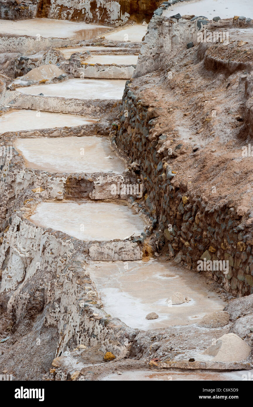 Salt pond, Maras, Sacred Valley, Cusco Region, Peru Stock Photo - Alamy