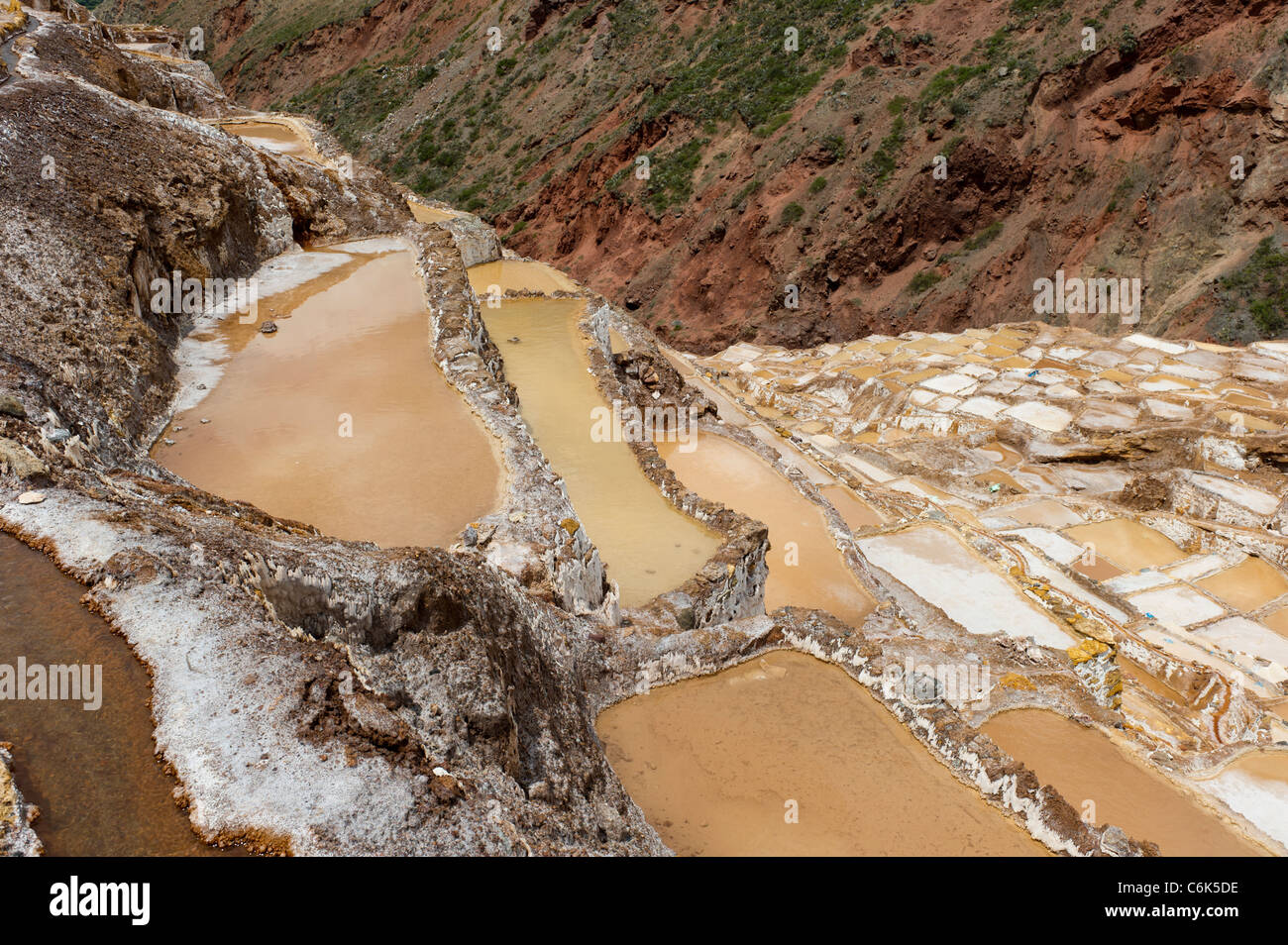 Salt pond, Maras, Sacred Valley, Cusco Region, Peru Stock Photo - Alamy