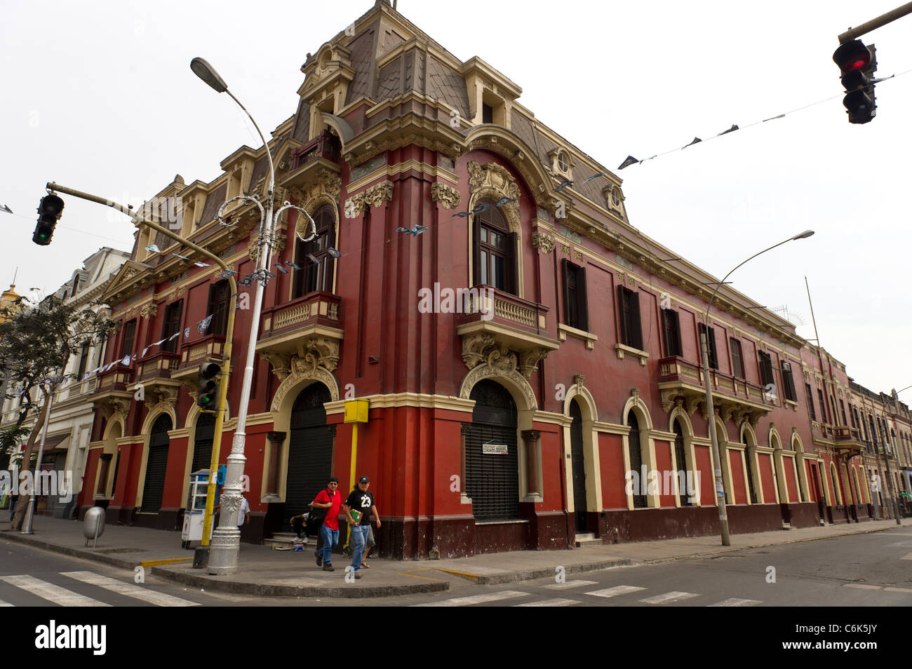 Low angle view of a building, Historic Centre of Lima, Lima, Peru Stock ...