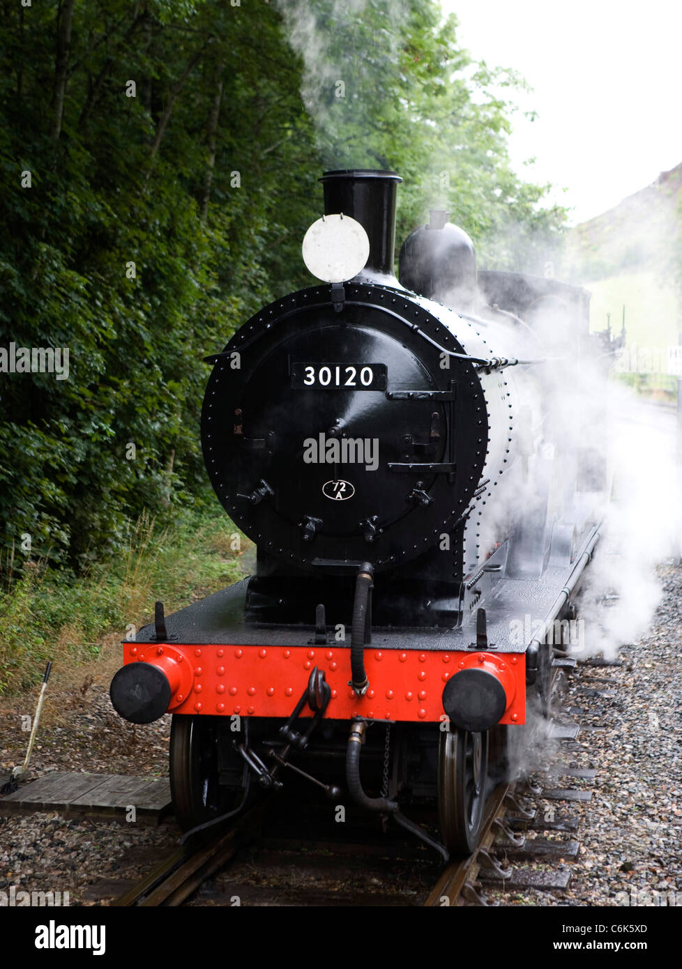 A steam engine on Bodmin Railway Cornwall Stock Photo - Alamy