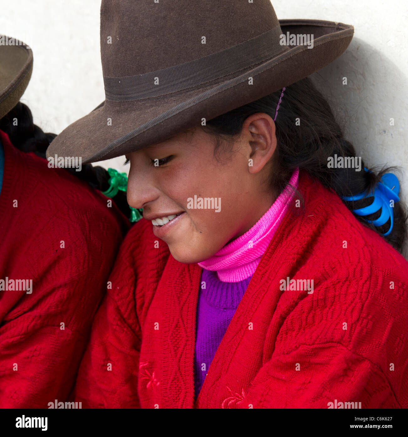 South american smiling lady with hat hi-res stock photography and ...