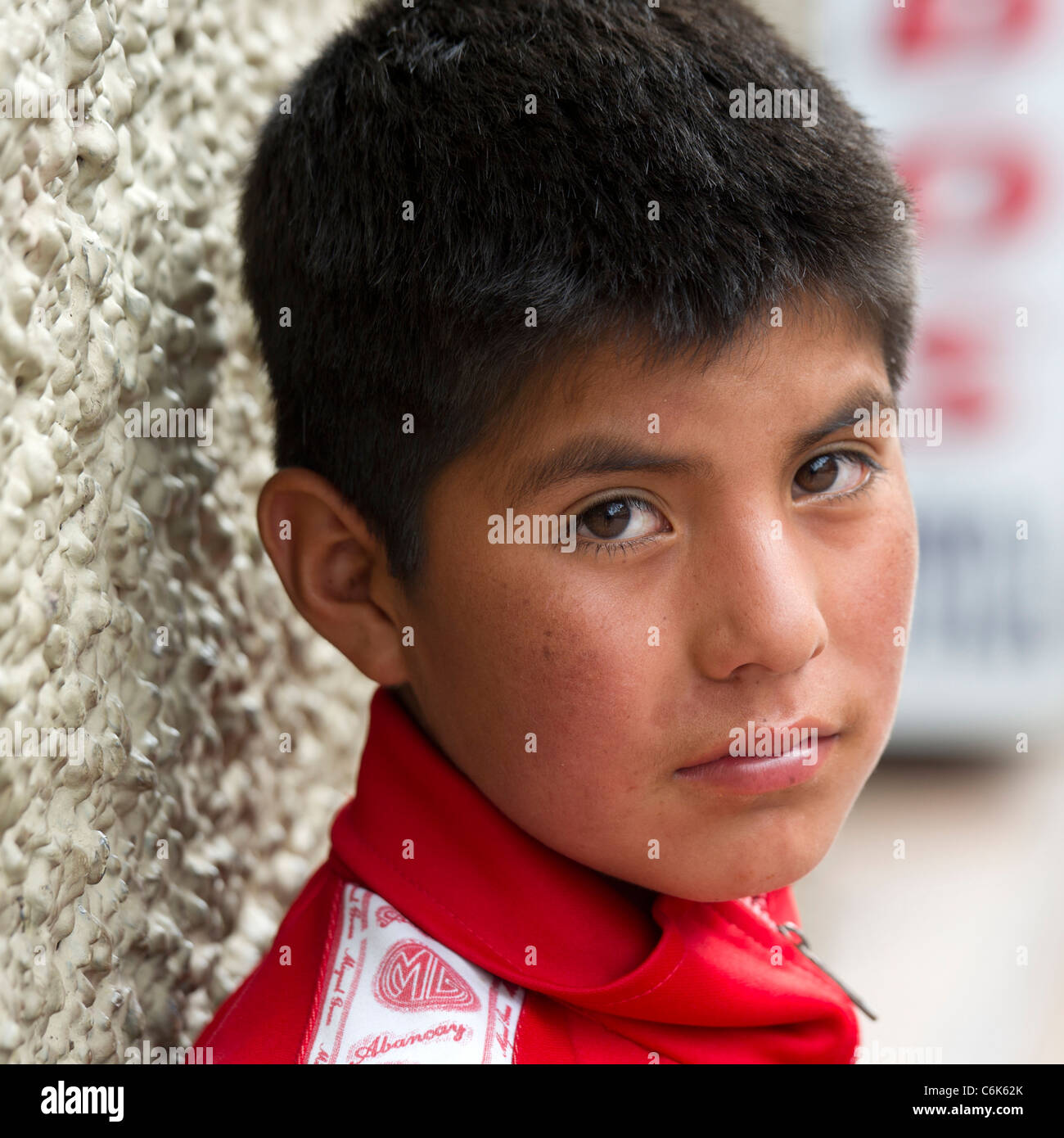 Portrait of a boy, Cuzco, Peru Stock Photo - Alamy