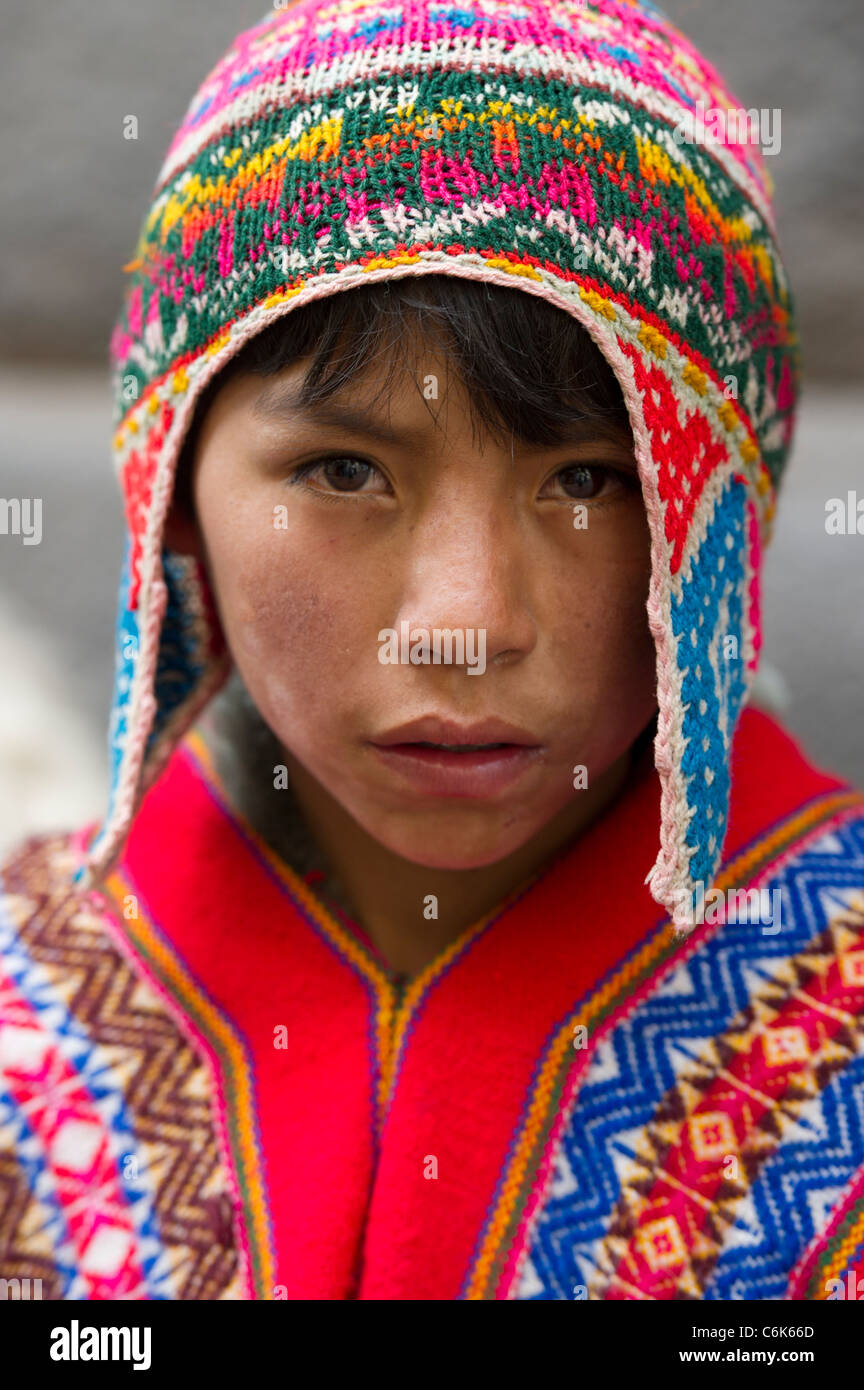 Boy wearing traditional indigenous clothing hi-res stock photography ...