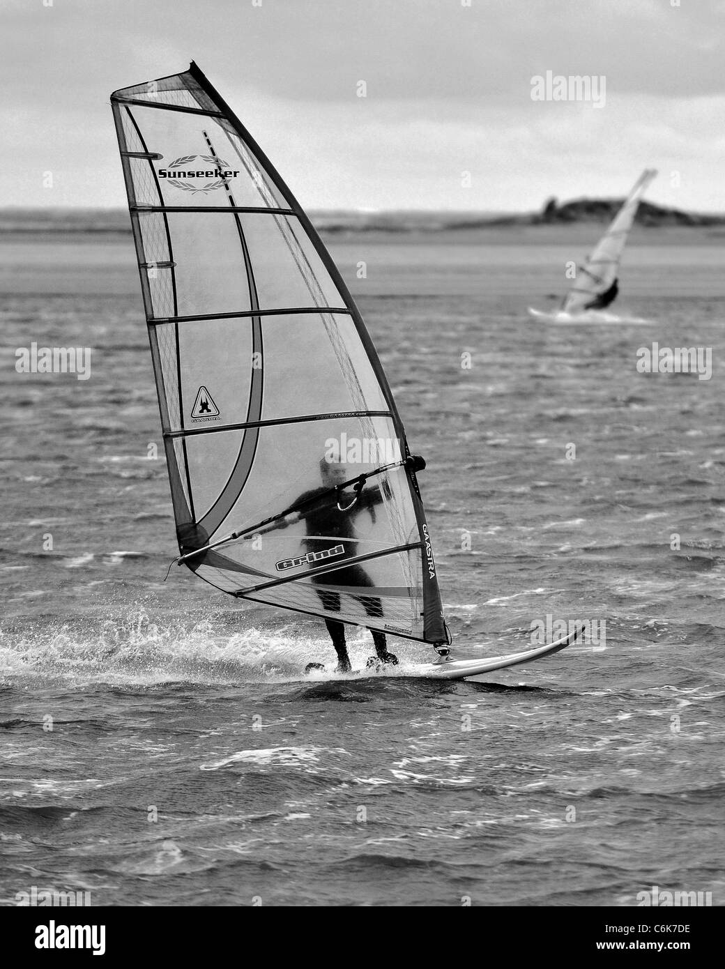 Wind surfer windsurfer Stock Photo - Alamy