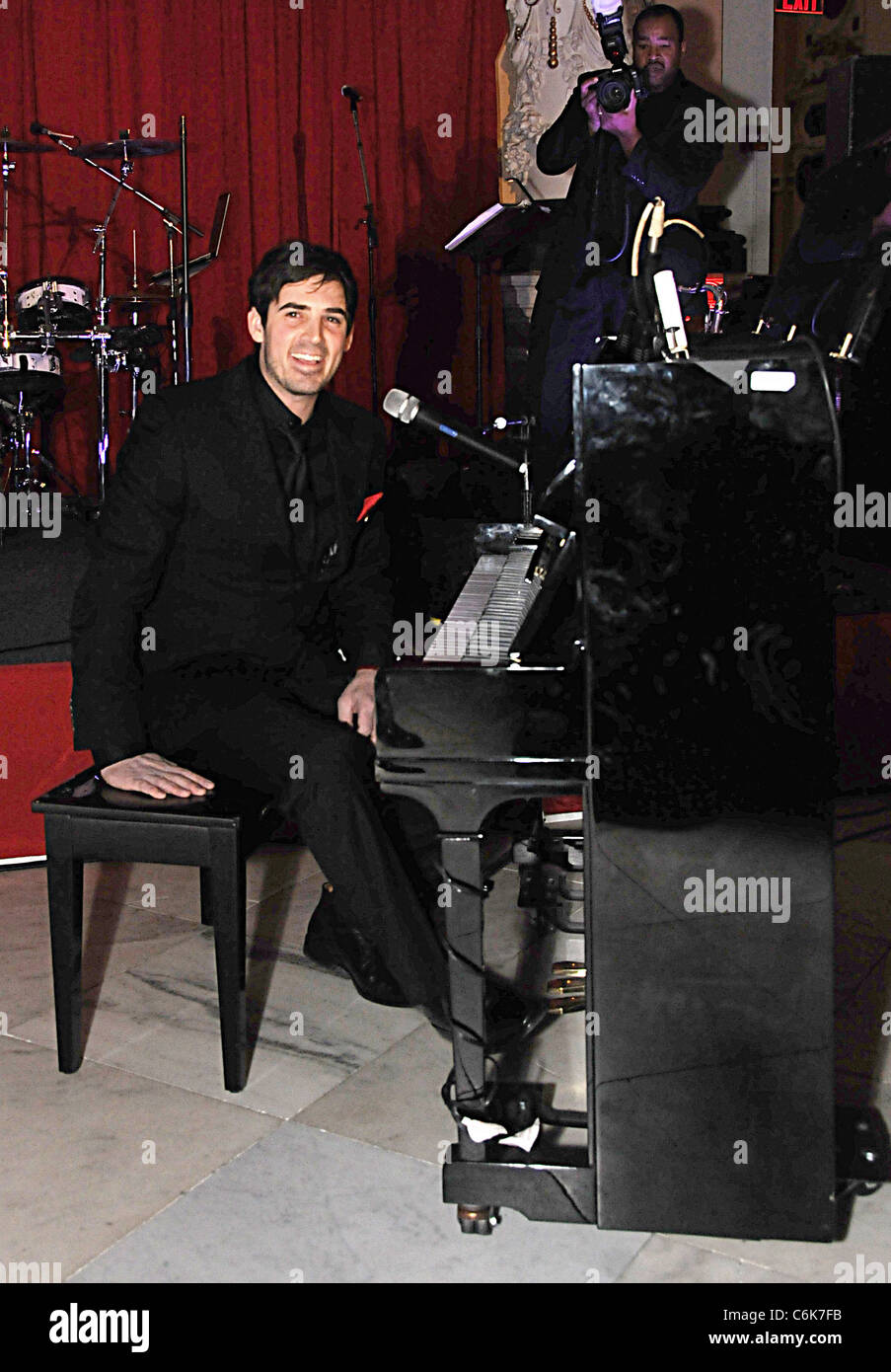 Adam Crossley attends the 'Red Crossâ€™ annual red-tie celebration ...