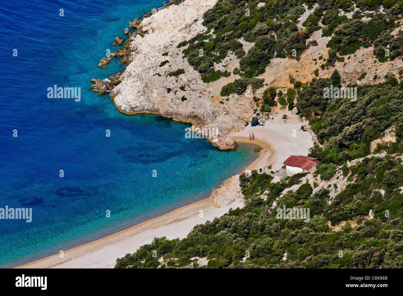 Fine beach in Lubenice, Cres, Croatia Stock Photo - Alamy