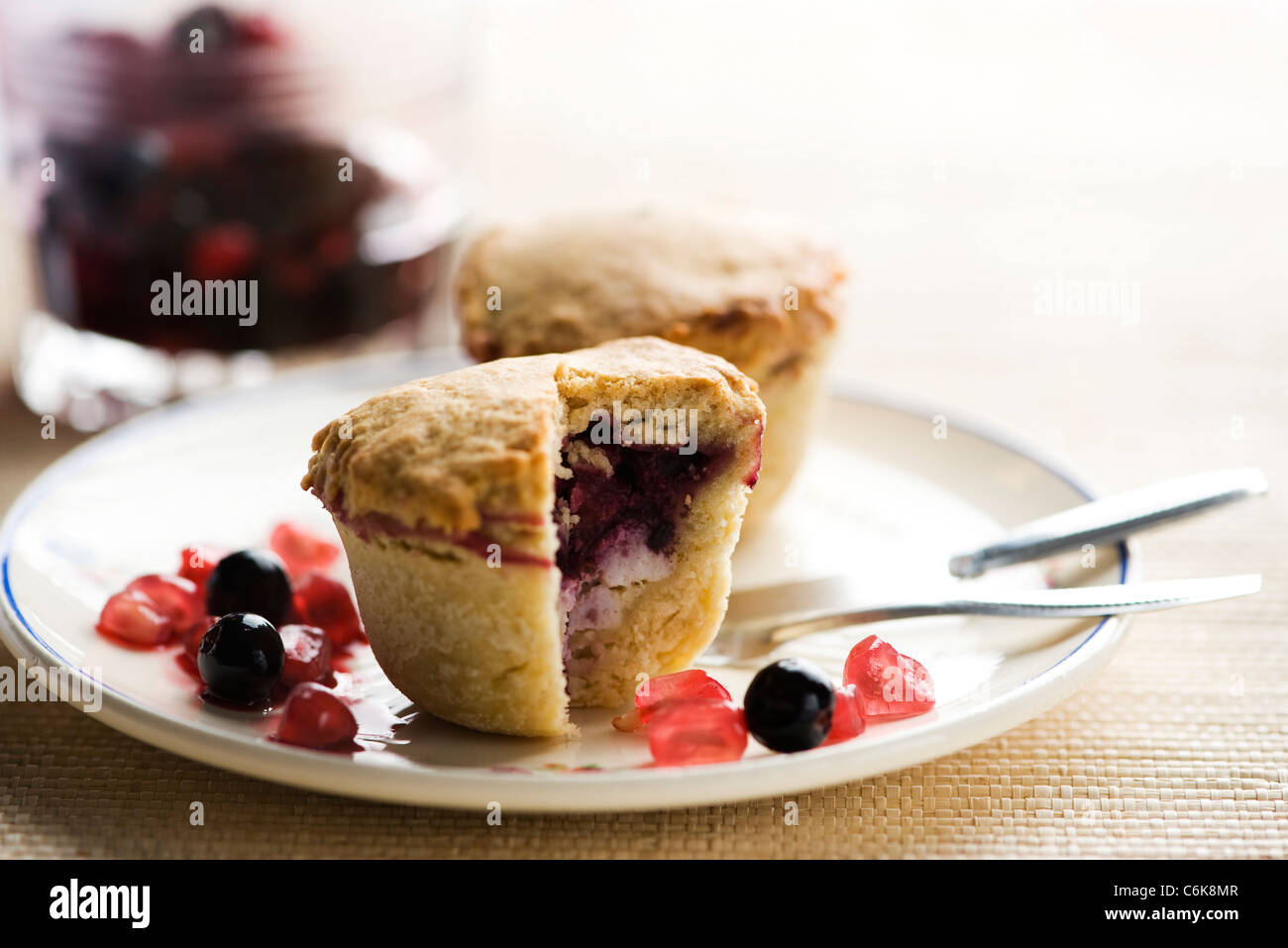 Person cuts pastry on plate hi-res stock photography and images - Alamy