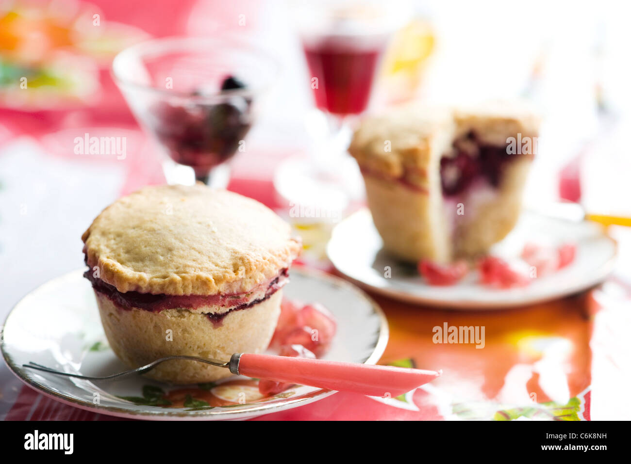 Berry shortbread delights Stock Photo - Alamy