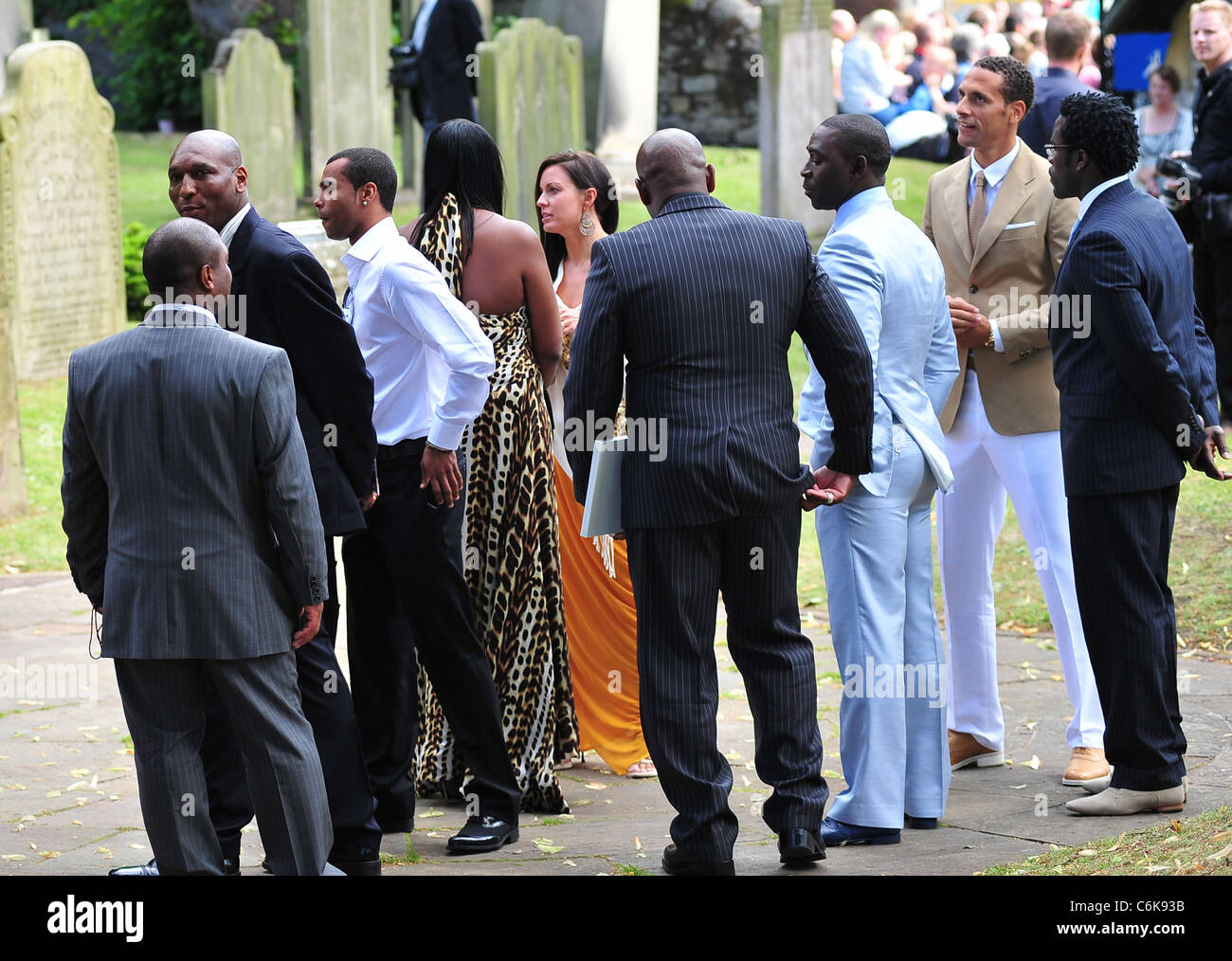 Rio Ferdinand and Rebecca Ellison The wedding of Sol Campbell and ...