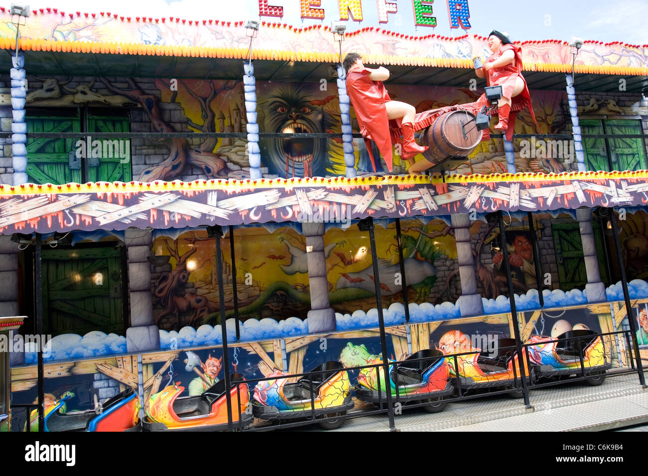 Ghost train ride funfair ride hi-res stock photography and images - Alamy