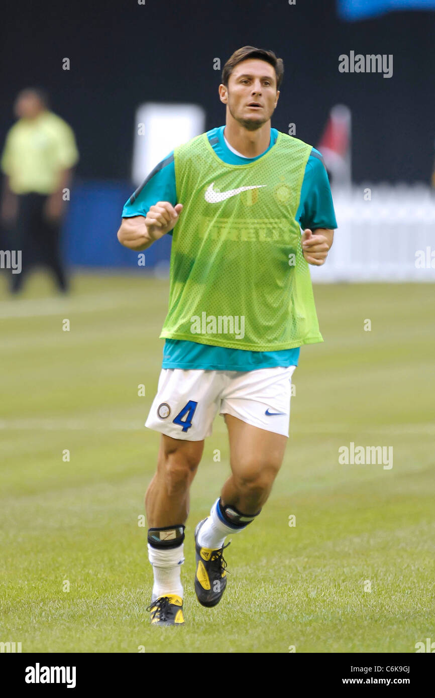Javier Zanette of Inter Milan, 'Clash of the Champions', Inter Milan vs ...