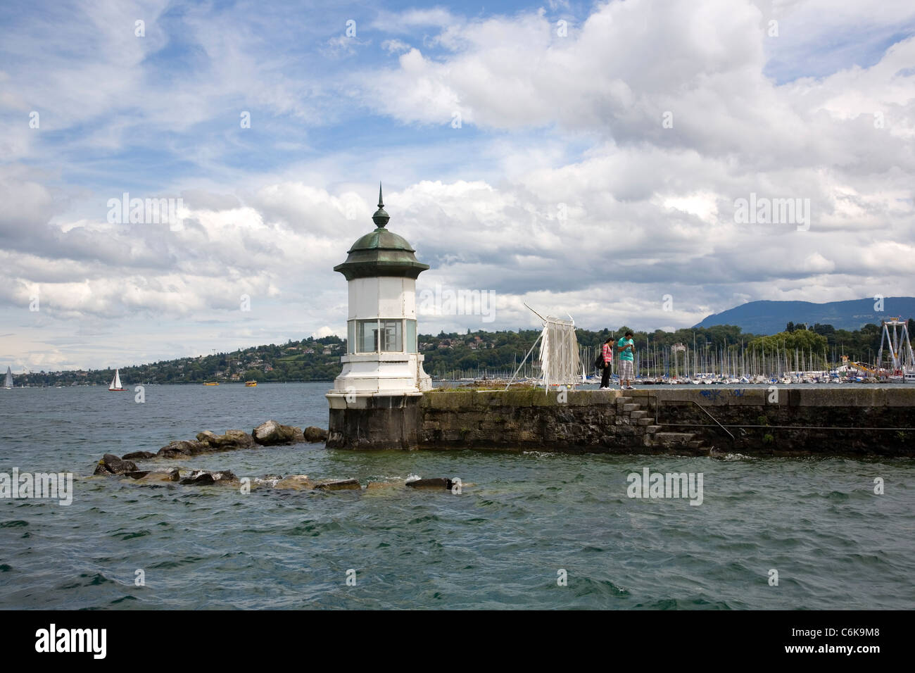 Lake geneva lighthouse hi-res stock photography and images - Alamy