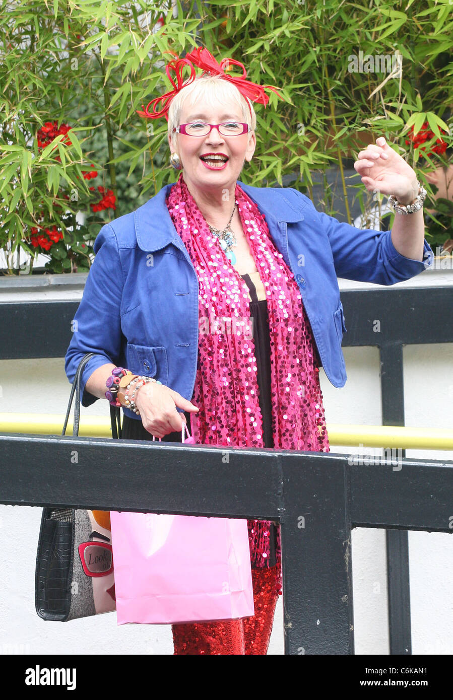 Su Pollard outside the ITV studios London, England - 04.08.10 Stock ...