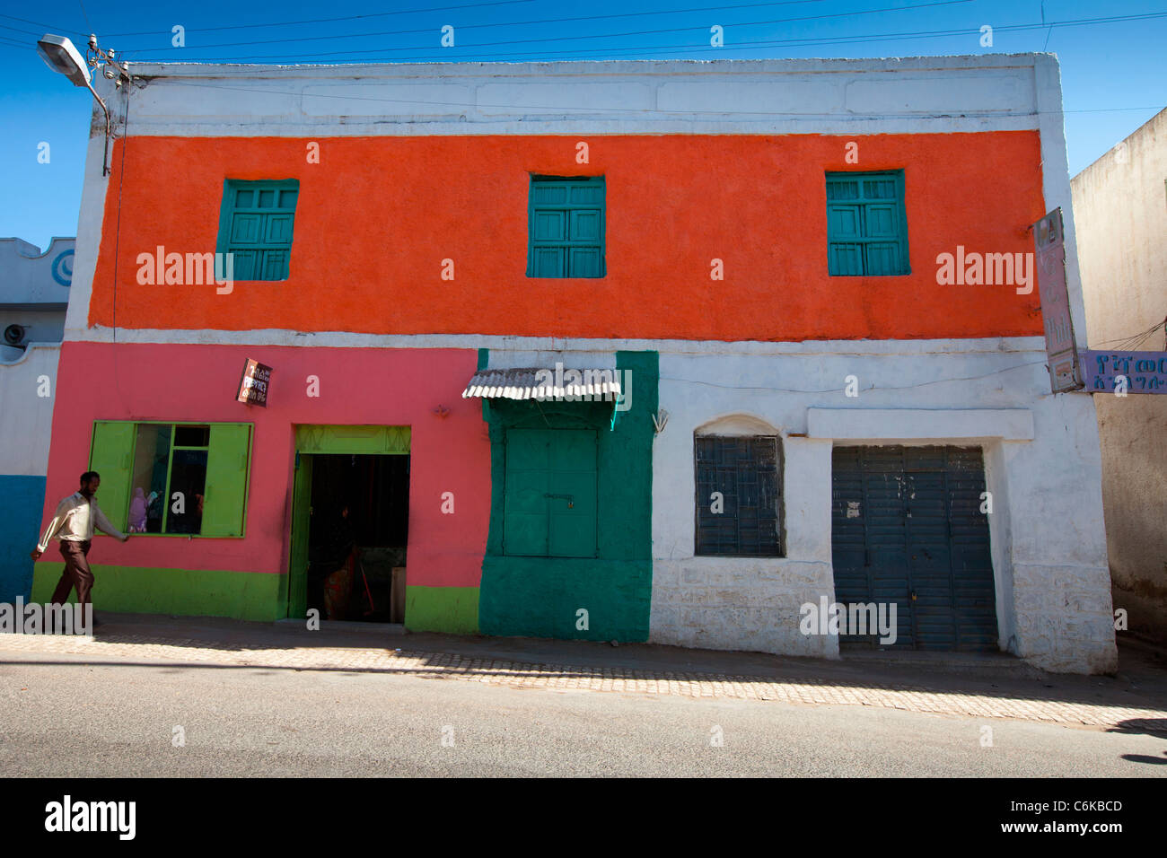 Traditional Architecture outside the city walls of Harar in Eastern ...