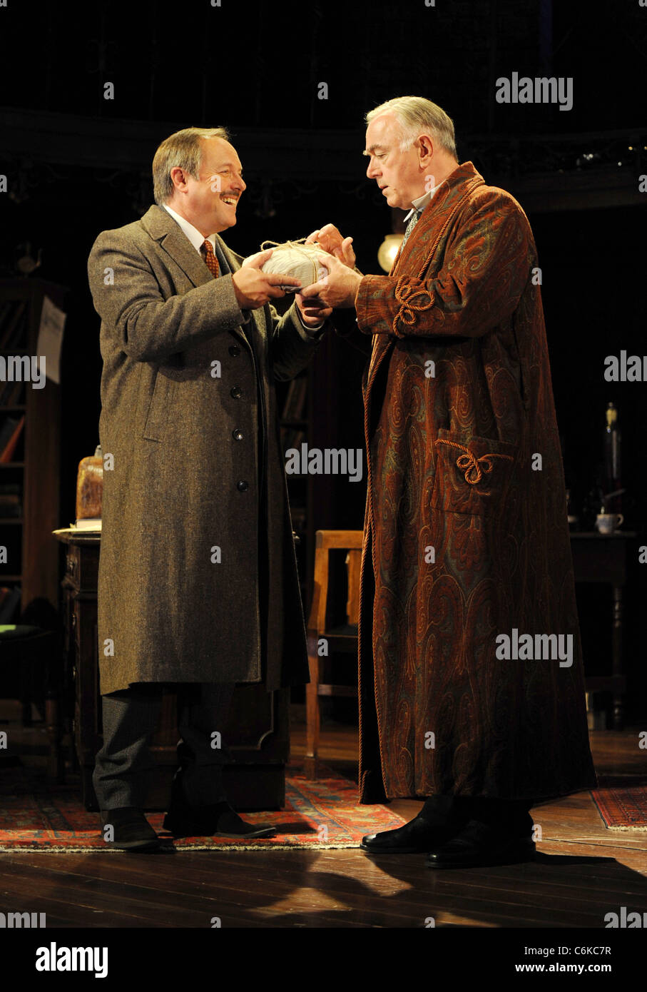 Robert Daws as Dr Watson (left) and Peter Egan as Sherlock Holmes ...