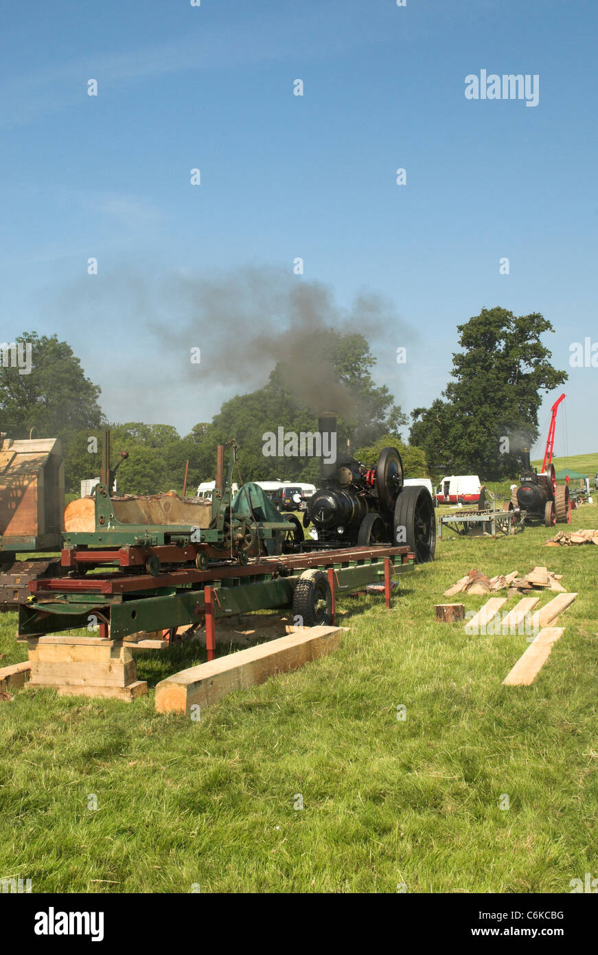 Steam powered saw mill wood hi-res stock photography and images - Alamy