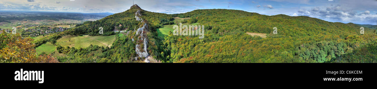 Panoramic view on Kalnik mountain ridge, Croatia Stock Photo - Alamy