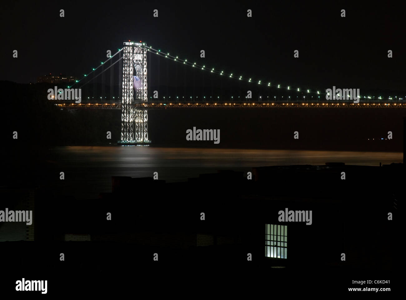 George washington bridge flag hi-res stock photography and images - Alamy