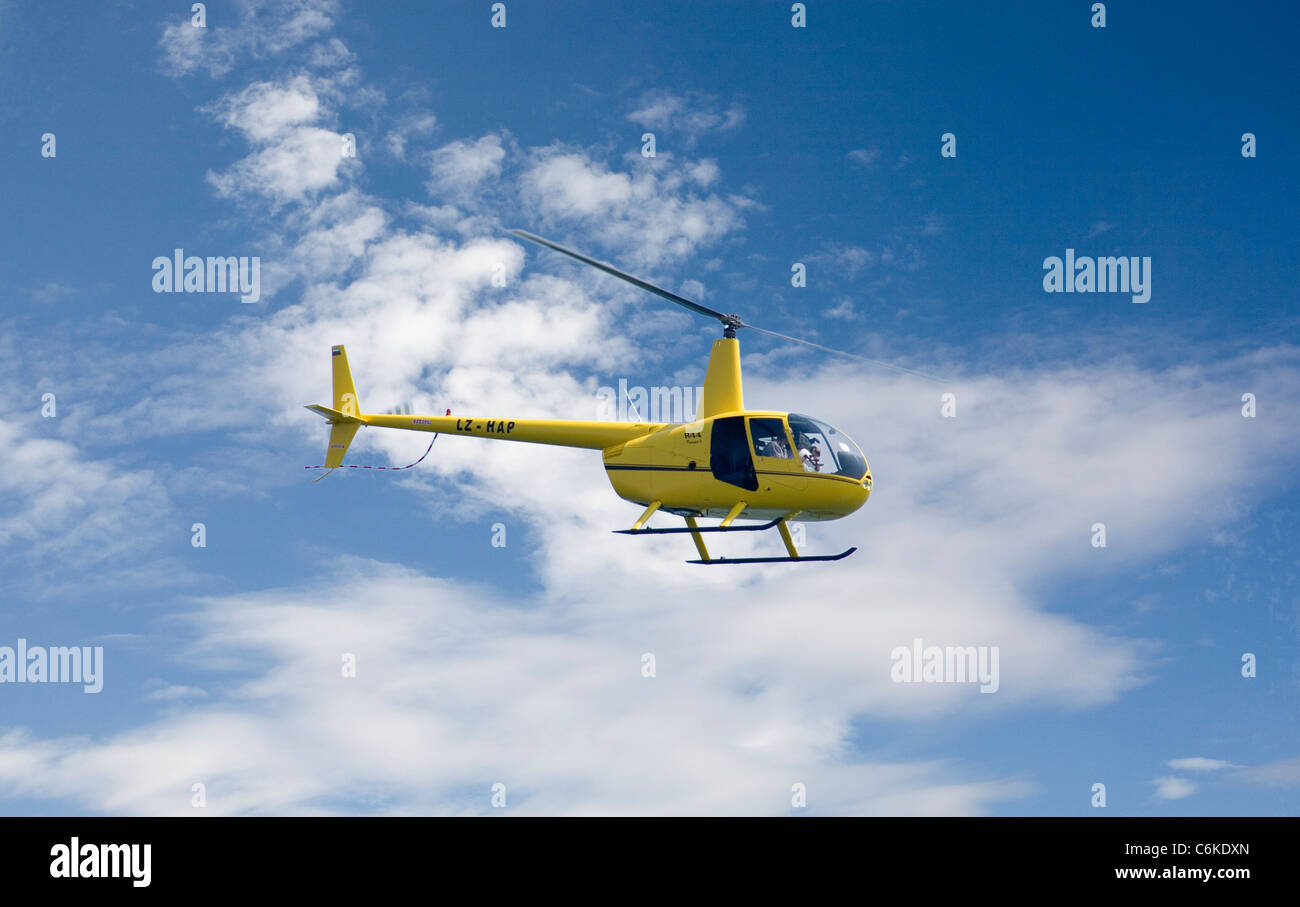 Helicopter in flight Stock Photo - Alamy