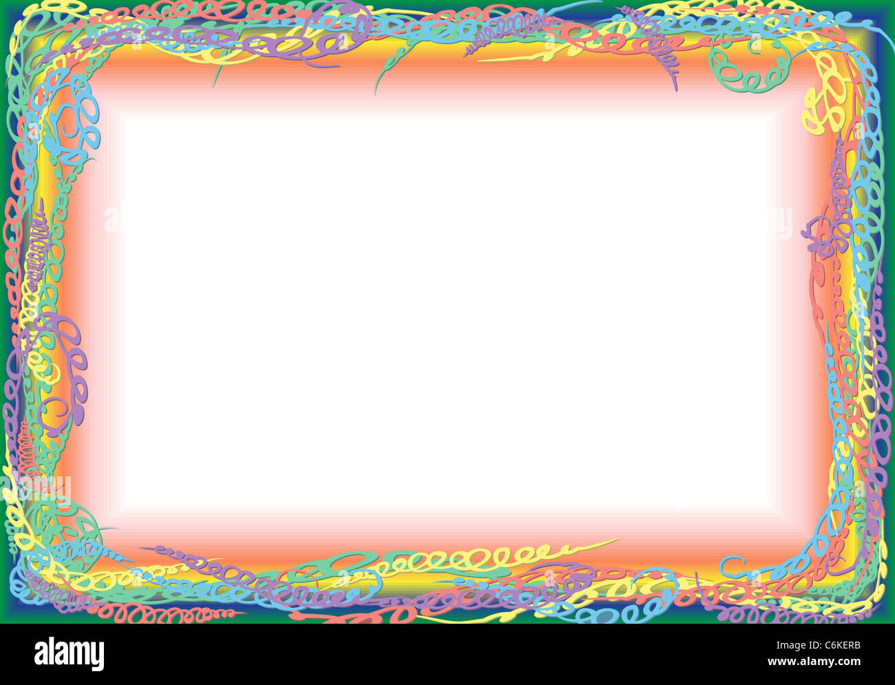 The colorful abstract frame Stock Photo - Alamy