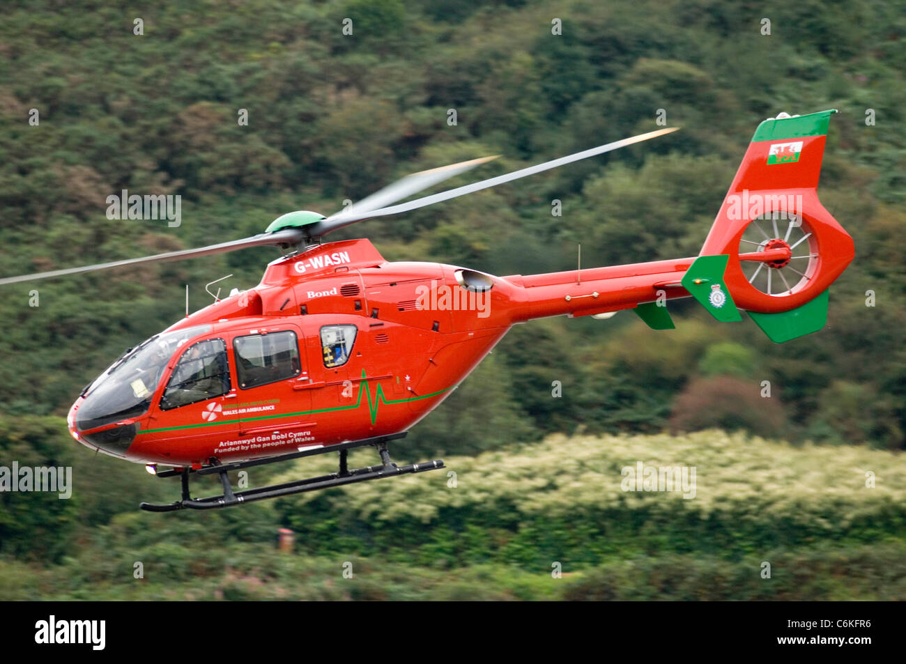 The Wales Air Ambulance helicopter takes off from Langland Bay near ...