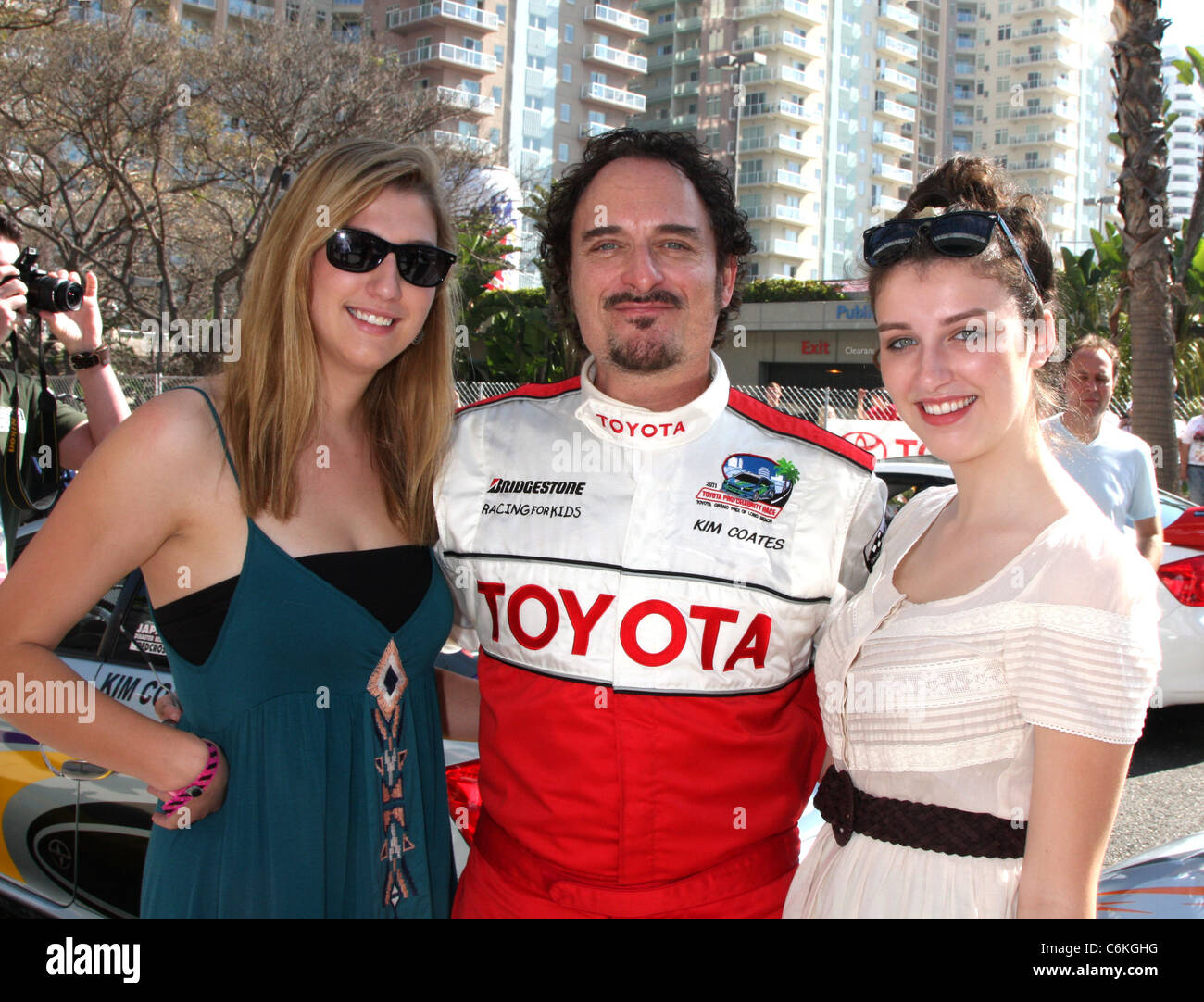 Kim Coates and daughters The 2011 Toyota Grand Prix Pro Celebrity Race ...