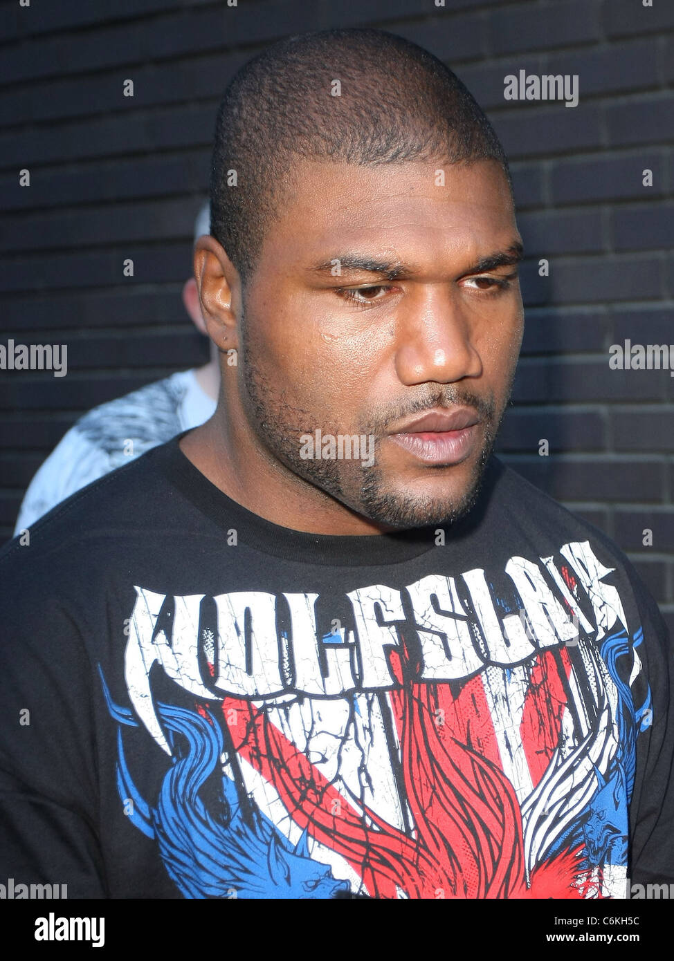 Quinton Jackson leaves the ITV studios London, England - 28.07.10 Stock ...