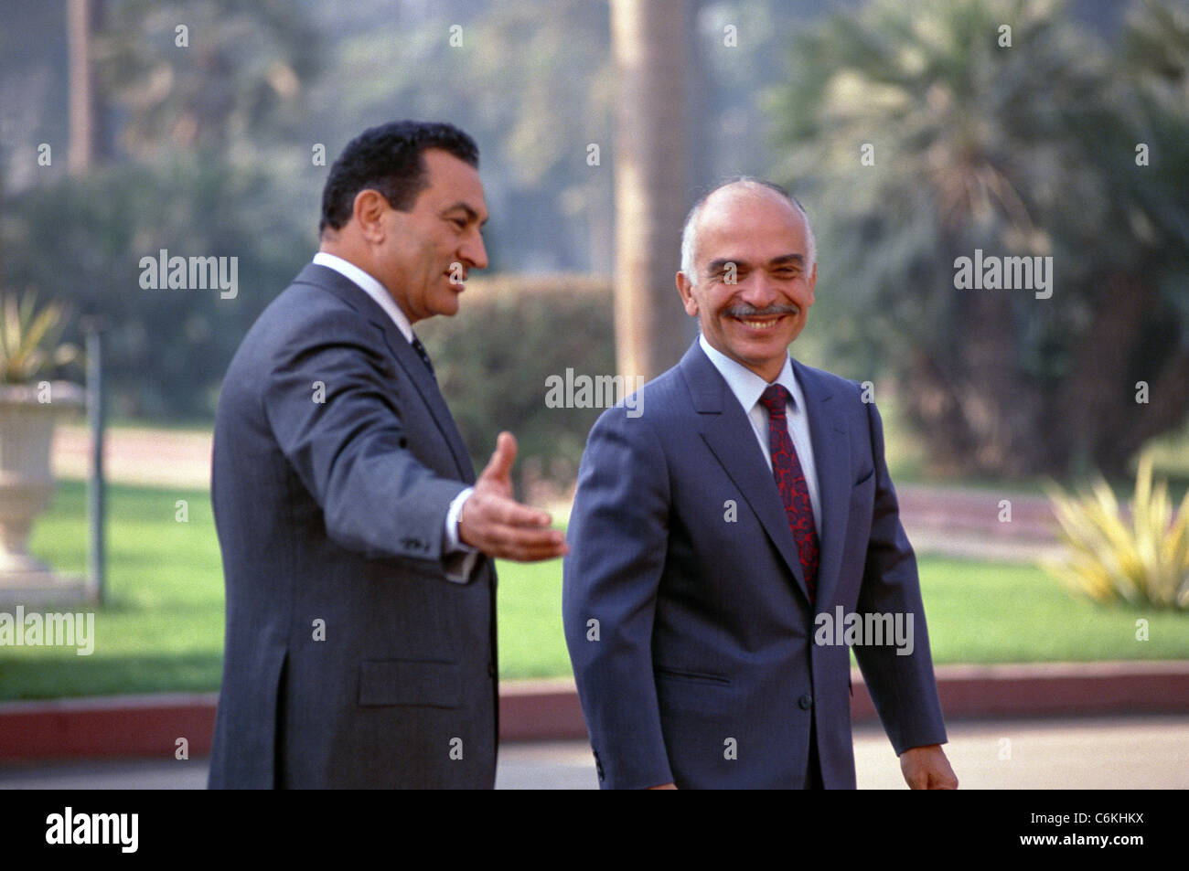 King hussein jordan state visit hi-res stock photography and images - Alamy