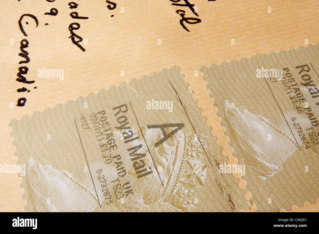 Stamp postage envelope uk hi-res stock photography and images - Alamy
