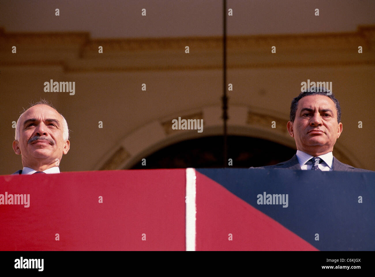 King hussein jordan state visit hi-res stock photography and images - Alamy
