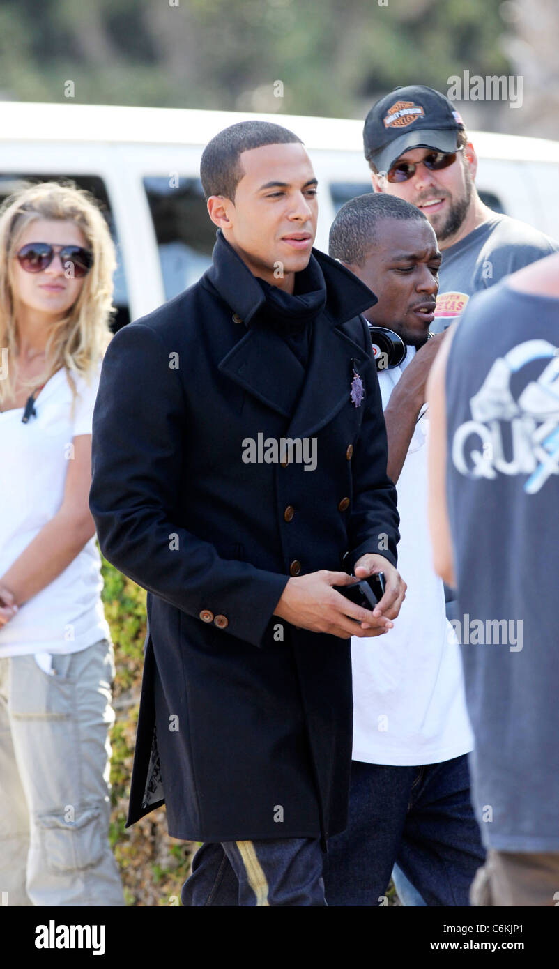 Marvin Humes from boy band JLS shooting a new video in Los Angeles Los ...