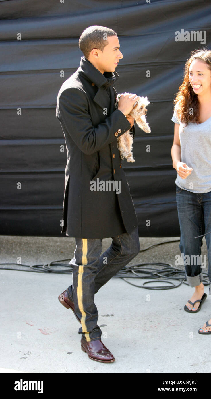 Marvin Humes from boy band JLS shooting a new video in Los Angeles Los ...