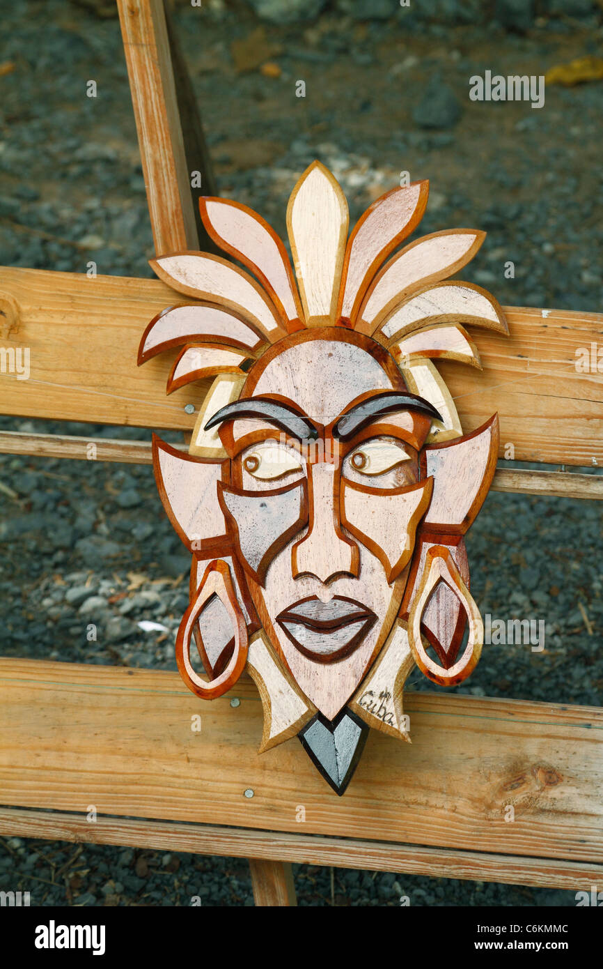 Traditional Cuban (American Indian) mask. Vinales, Pinar Del Rio ...