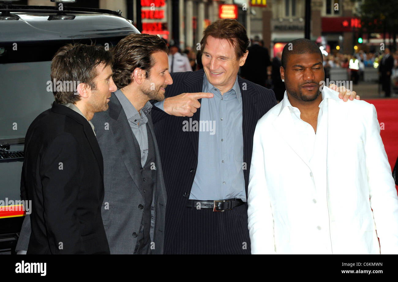 Quinton Jackson, Bradley Cooper, Sharlto Copley and Liam Neeson The UK ...