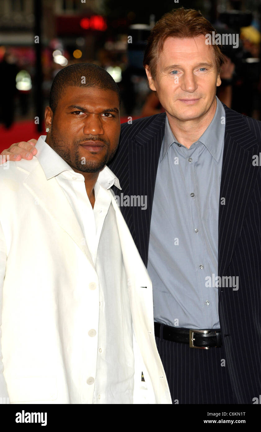 Quinton Jackson and Liam Neeson The UK premiere of The A-Team London ...
