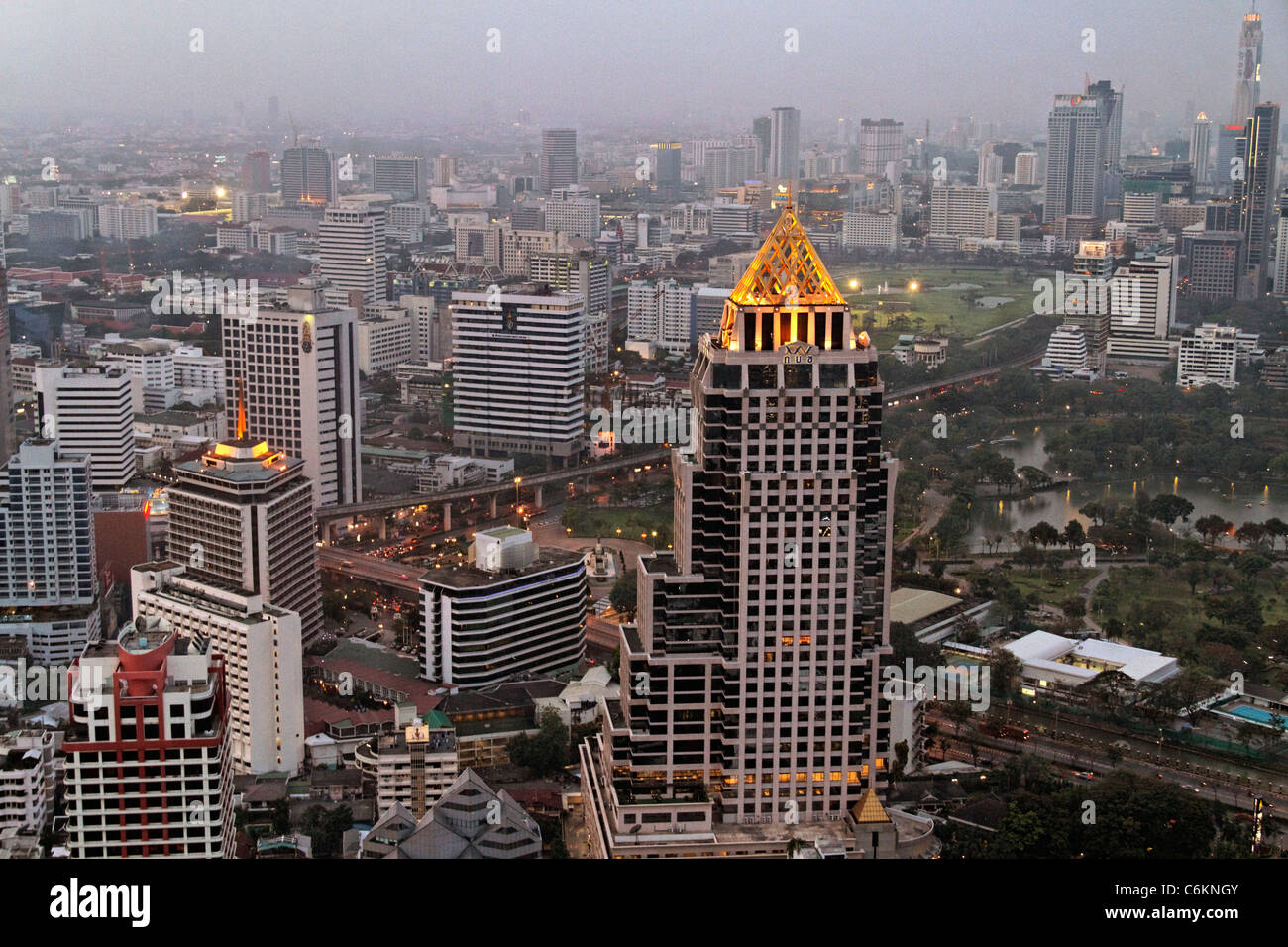 Skyline Bangkok , view from Banyan Tree Rooftop Vertigo & Moon Bar ...