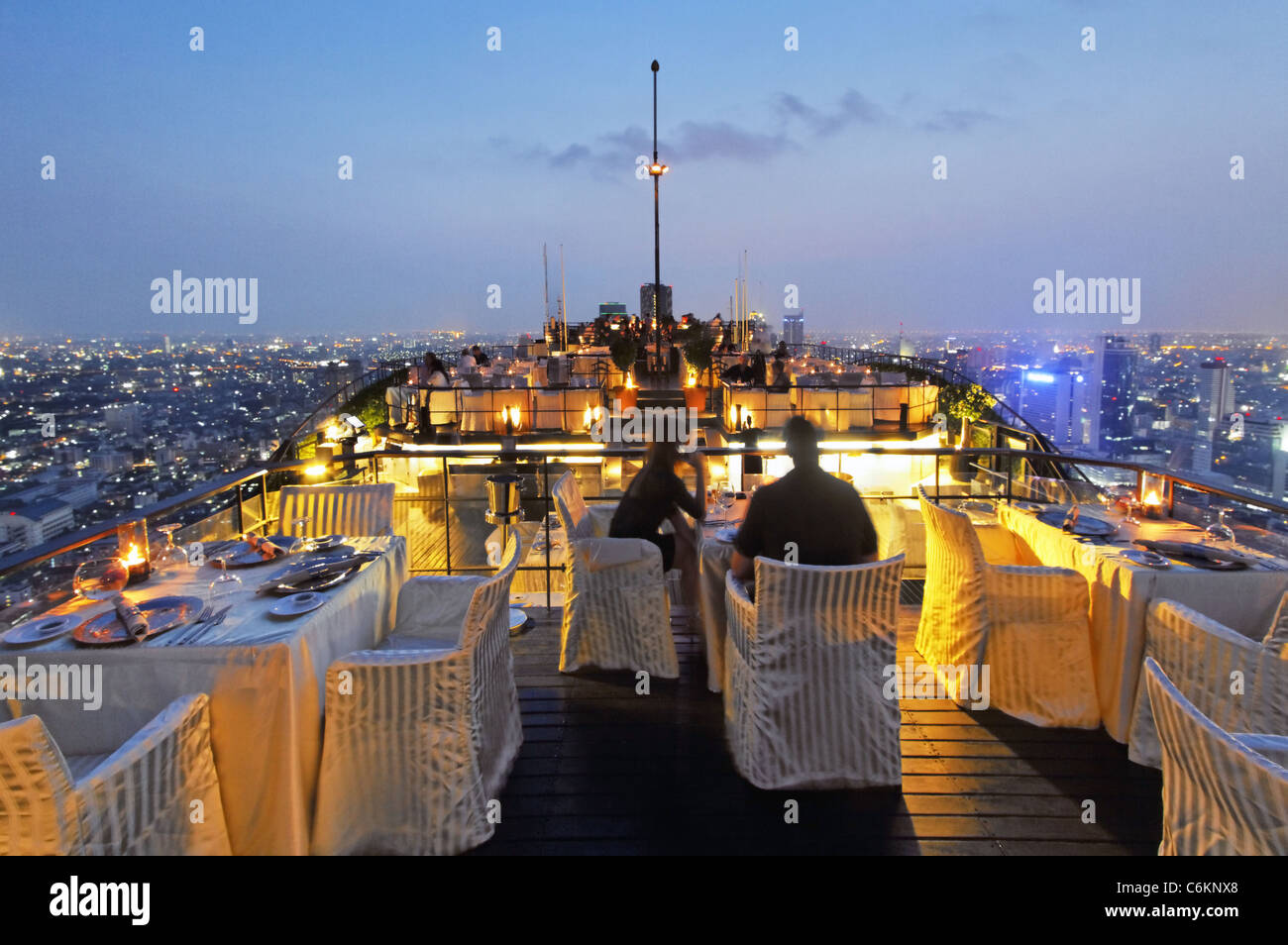 Banyan Tree Rooftop Vertigo & Moon Bar, Restaurant, , Bangkok , Thailand Stock Photo - Alamy